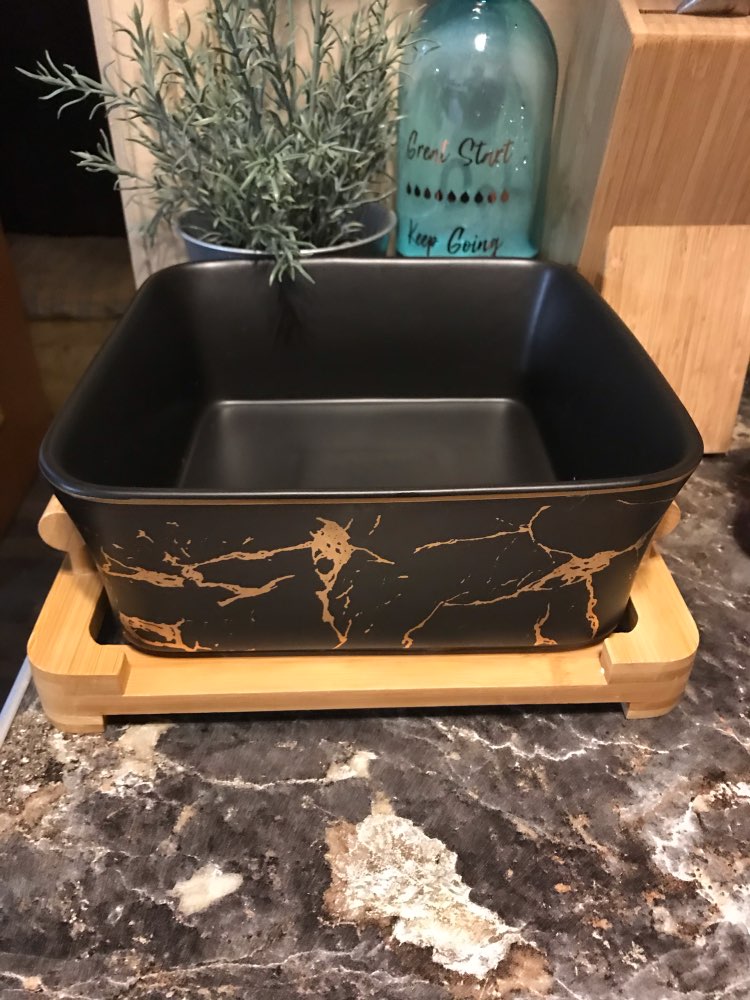 Marble Pattern Square Bowl - Casa Cultures
